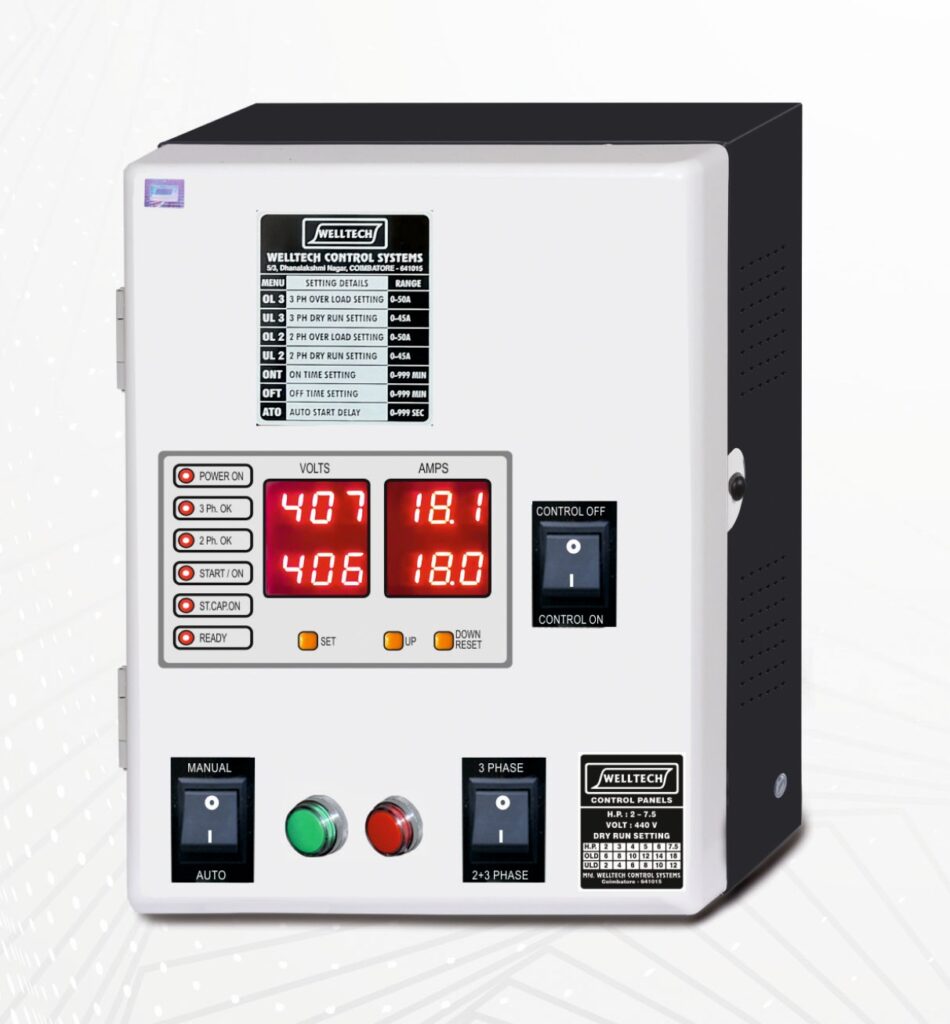 2+3 Phase Panel Boards – Welltech control system